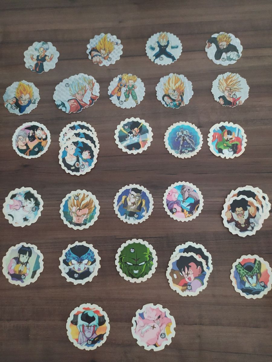 Tazos Dragon Ball Z Spiners Evolution Elma Chips | Brinquedo Dragon ...