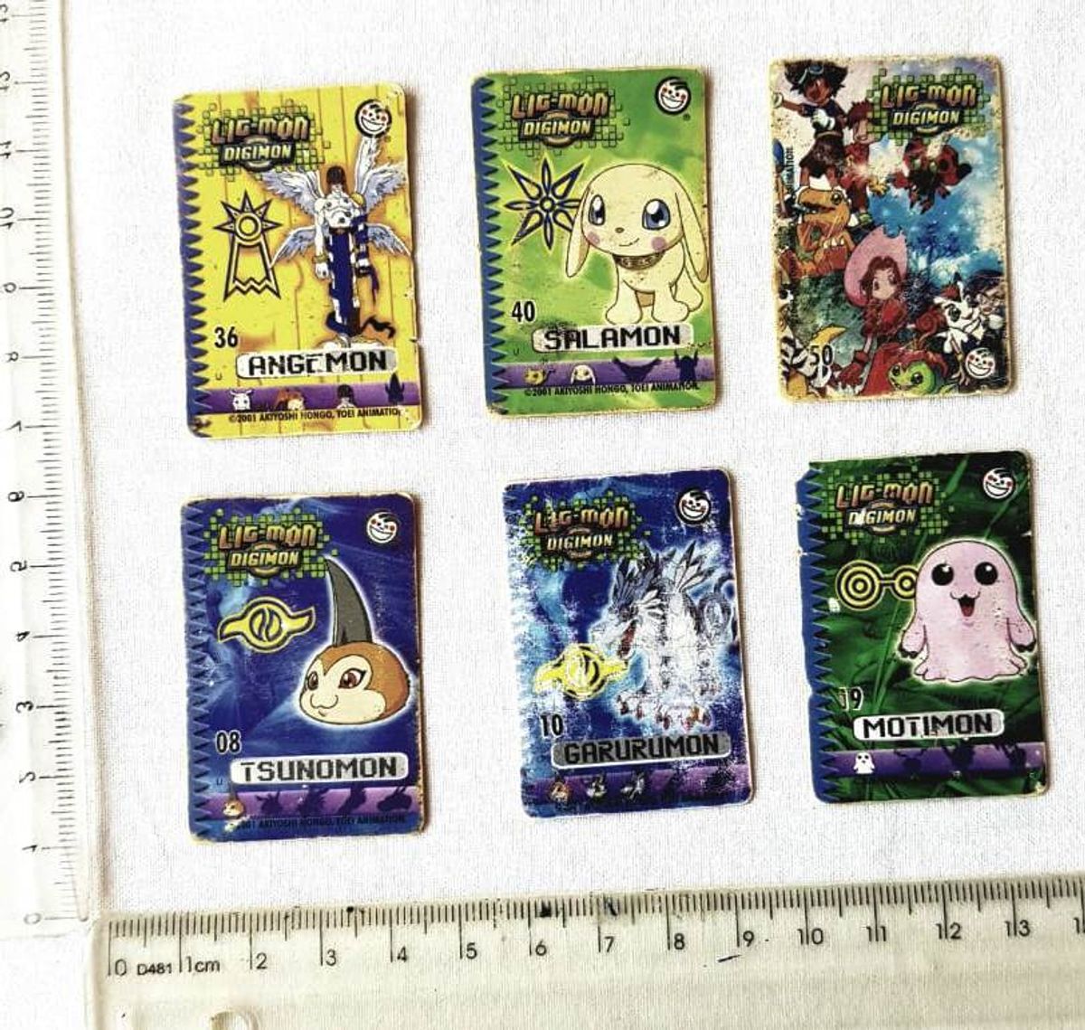 Tazos Elma Chips - Digimon - Conjunto de 6 Tazos Coleção Digimon Lig ...