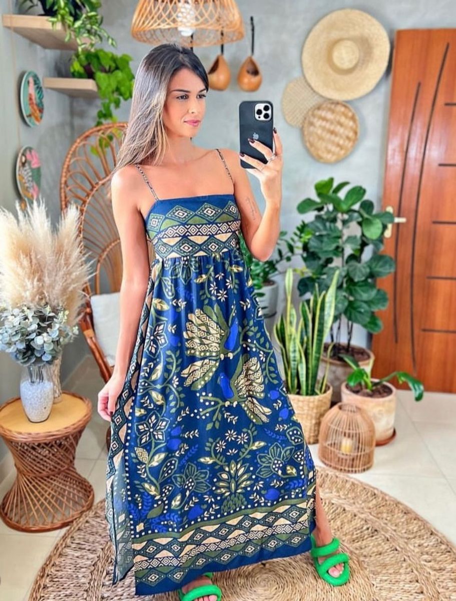 Tecido Original Farm | Vestido Feminino Farm Nunca Usado 76006274 | enjoei