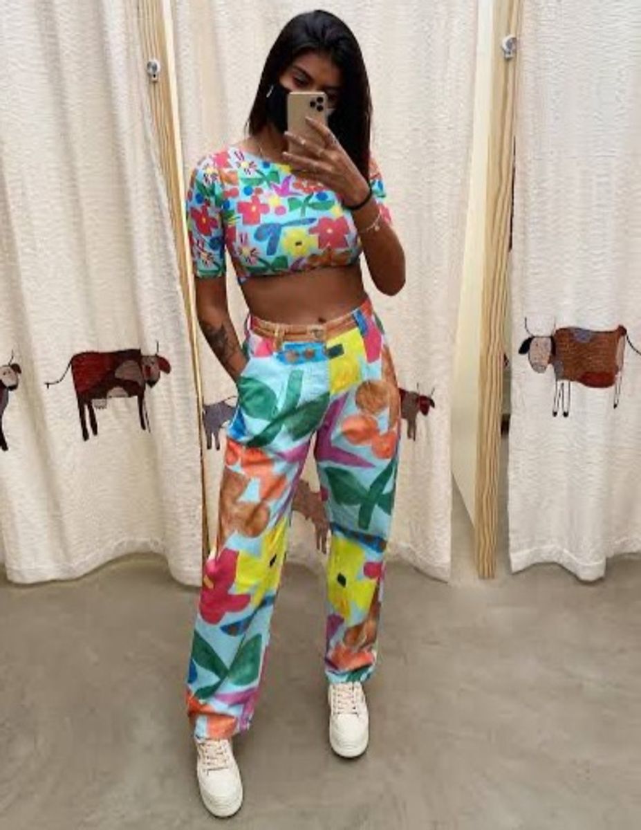 Tecido Original Farm | Vestido Feminino Farm Nunca Usado 75973925 | enjoei