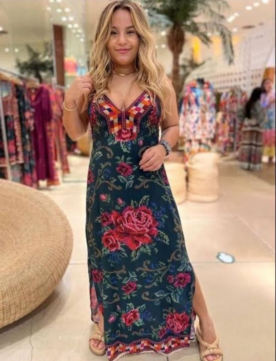 Tecido Original Farm | Vestido Feminino Farm Nunca Usado 76258649 | enjoei