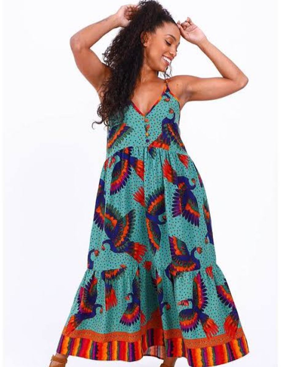 Tecido Original Farm | Vestido Feminino Farm Nunca Usado 75961106 | enjoei