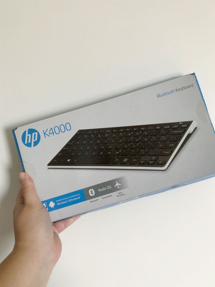 Teclado Bluetooth Hp K4000 | Teclado p/ Computador Hp Nunca Usado ...