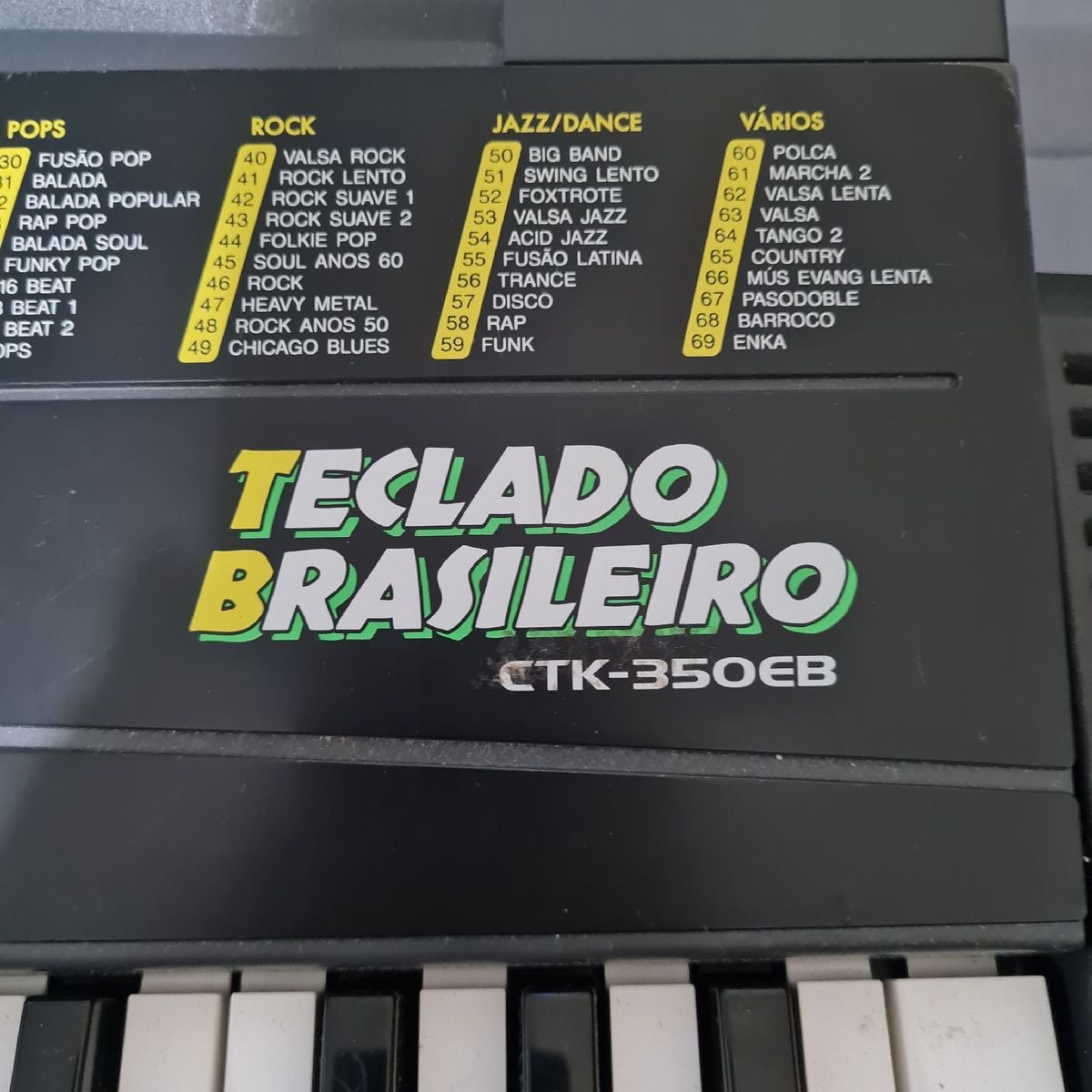Teclado Brasileiro Casio Ctk-350eb | Item de Música Casio Usado ...