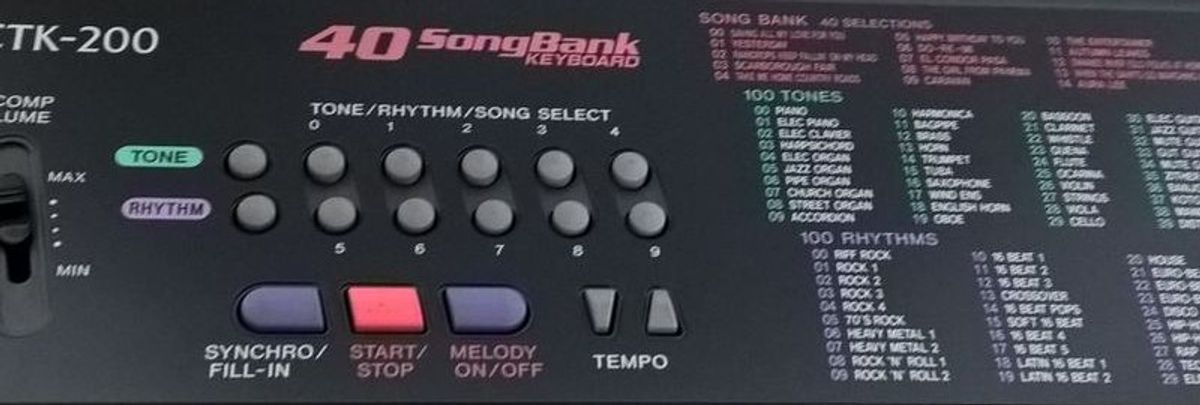 Teclado Casio Ctk-200 | Item de Música Casio Usado 82793262 | enjoei