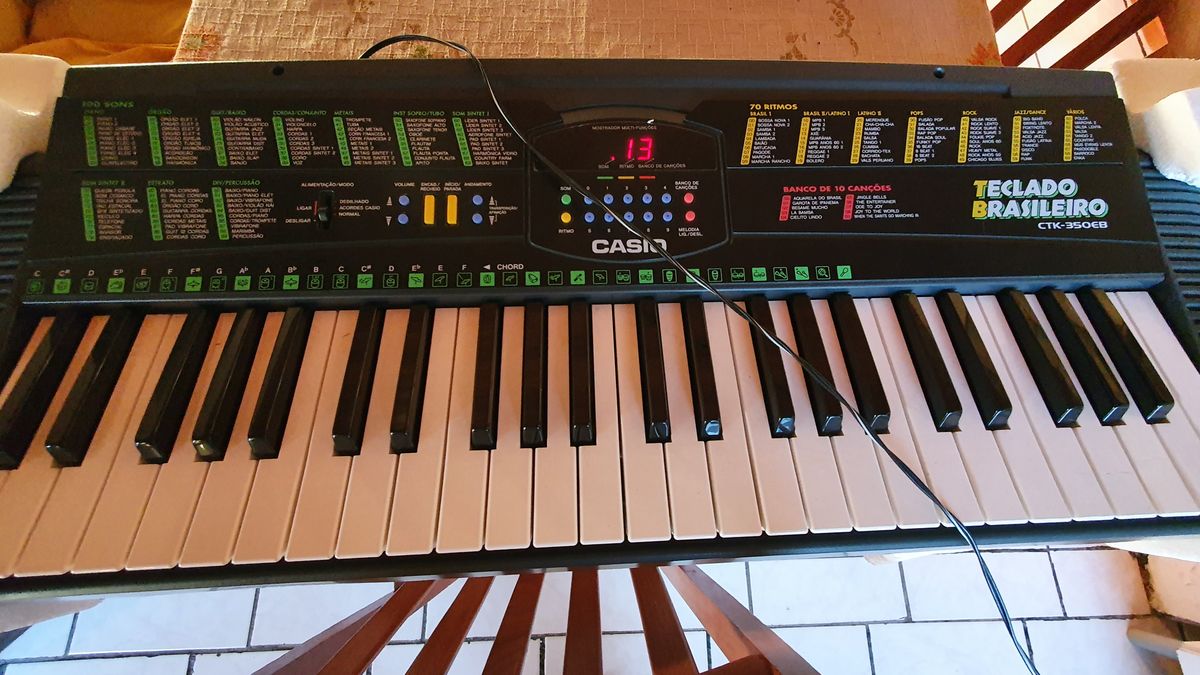 Teclado Casio Ctk 350eb com Suporte | Item de Música Cassio Usado ...
