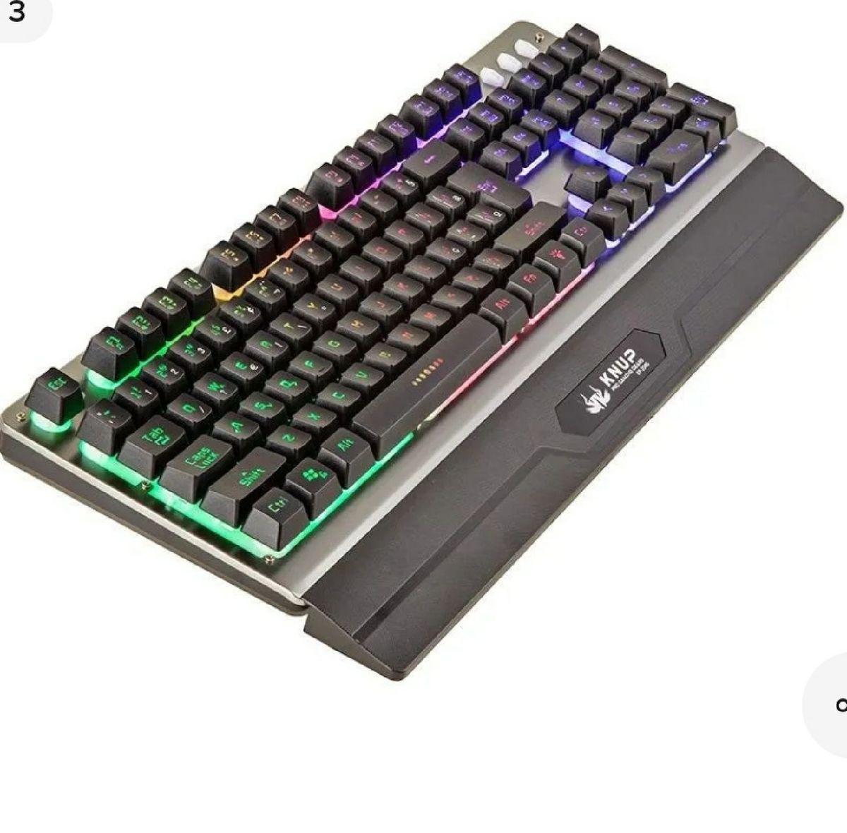 Teclado Gamer Knup Pro Kp-2040 Qwerty Português Brasil Cor Prata e ...