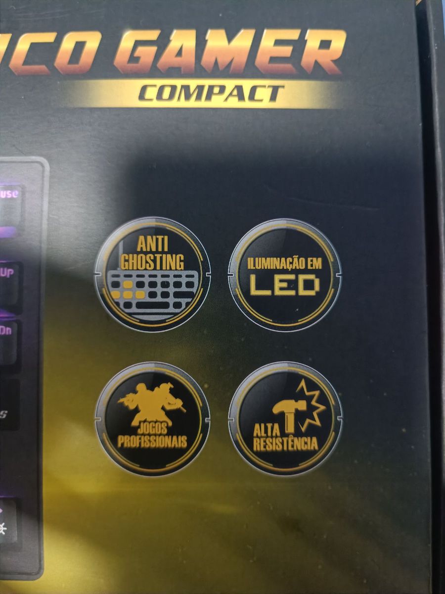 Teclado Mecânico Bright Gamer 60% Compact Led Profissional Super ...