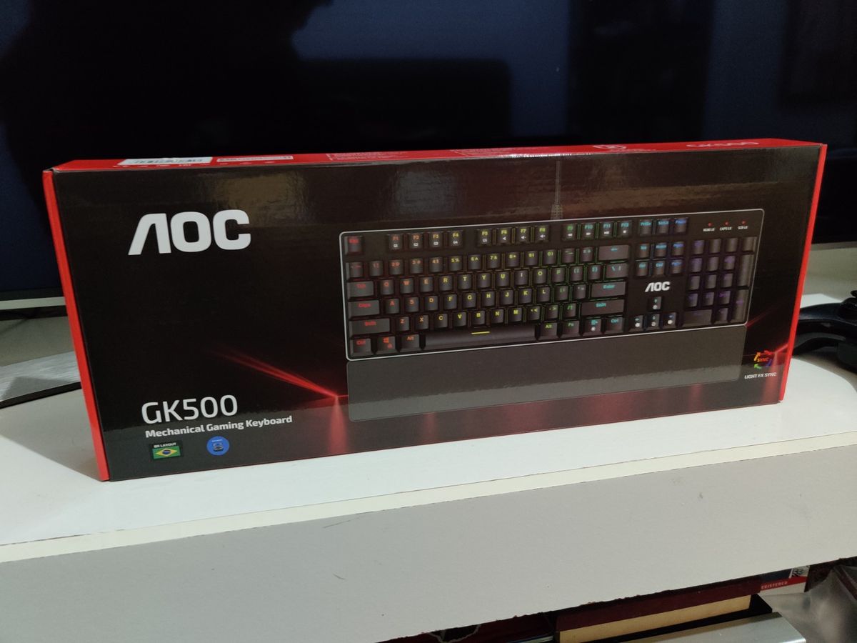 Teclado Mecânico Gamer Aoc Gk500, Rgb, Switch Outemu Blue, Abnt2 - Gk500d84b | Teclado p ...