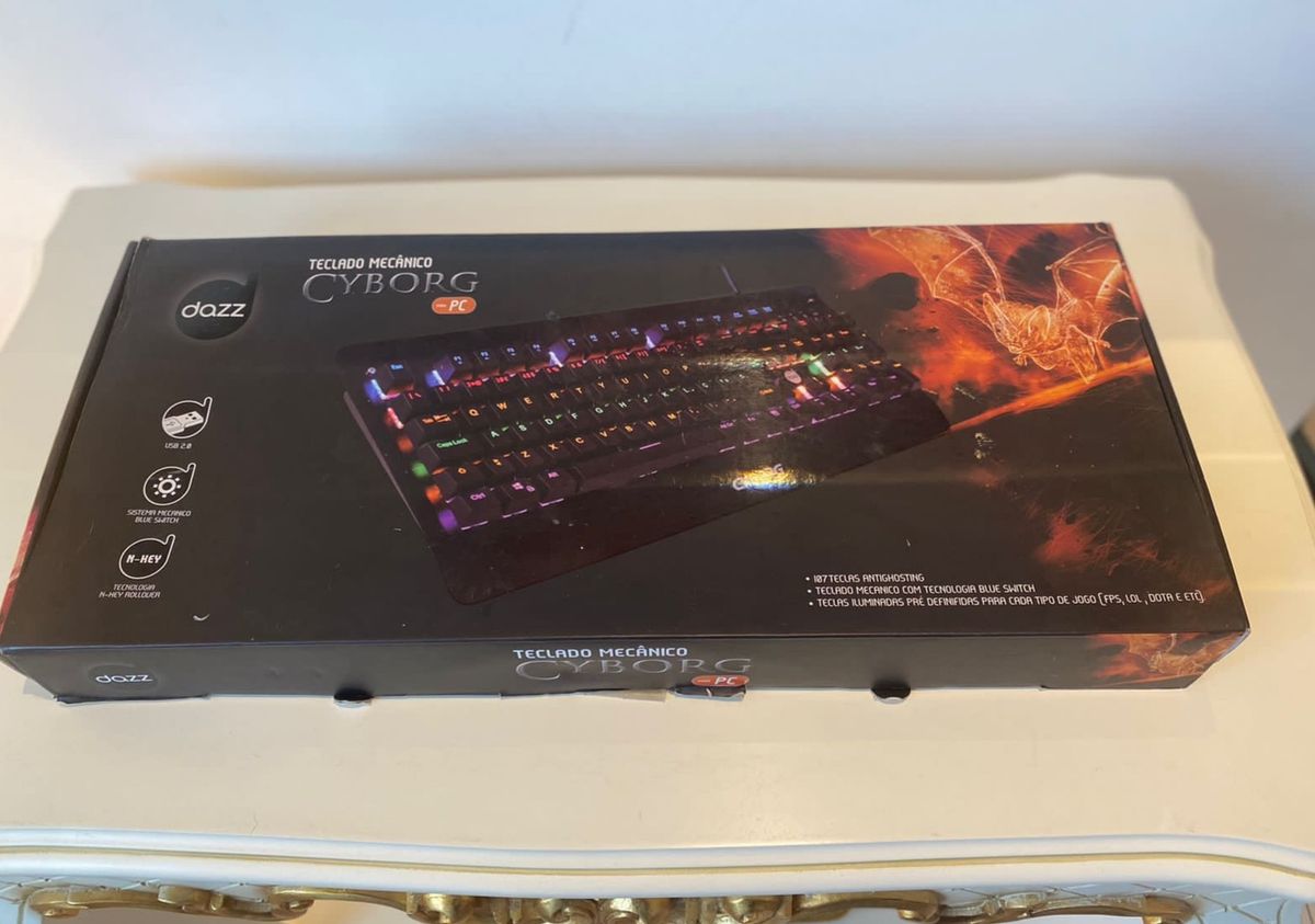 Teclado Mecânico Gamer Cyborg (dazz) | Teclado p/ Computador Dazz ...