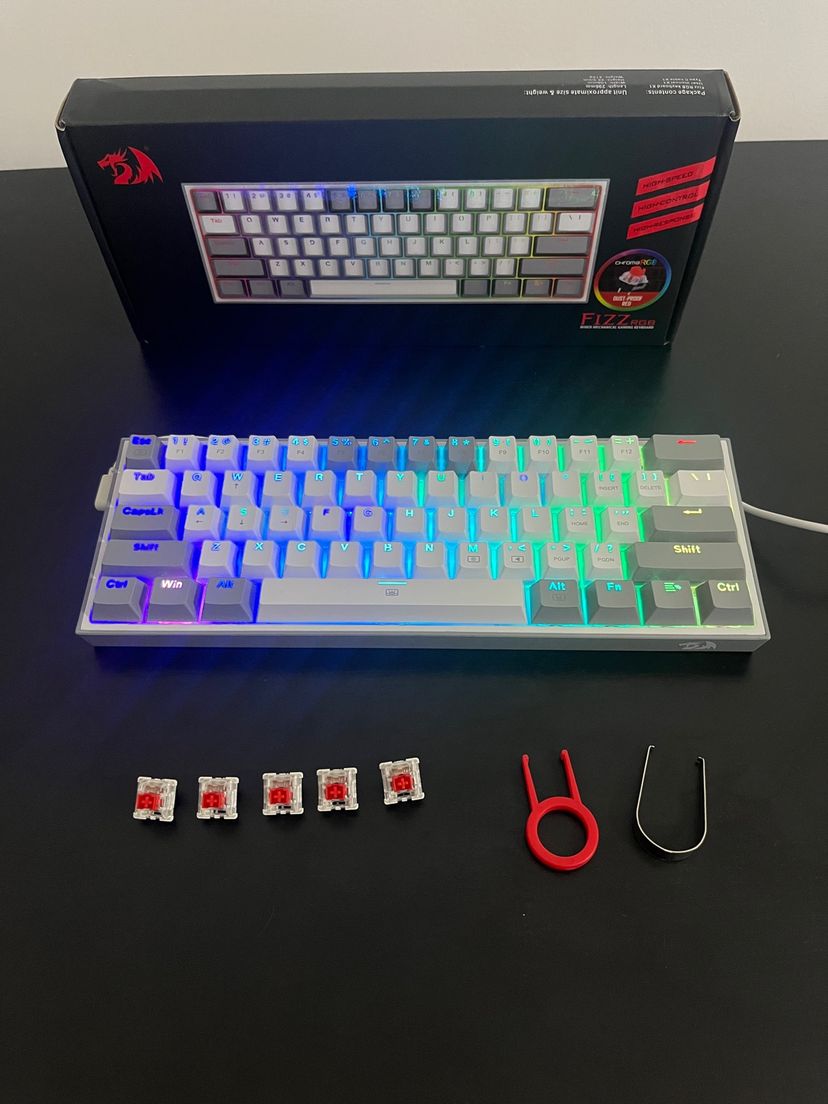 Teclado Mecânico Red Dragon | Teclado p/ Computador Red Dragon Usado ...