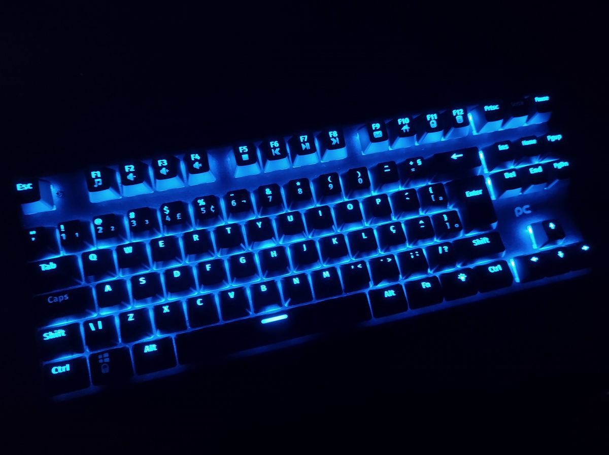Teclado Mecânico Switch Azul Rbg 7 Cores | Teclado p/ Computador Pcyes ...