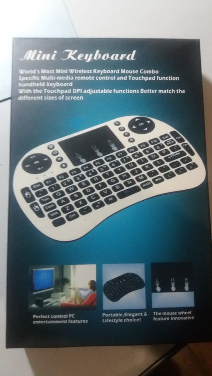 Teclado Mini Keyboard Air Mouse Touch Tv sem Fio Smart | Item Info ...