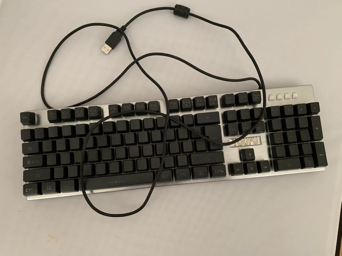 Teclado Padrao C/fio Usb | Jogo de Computador Youfu Nunca Usado ...