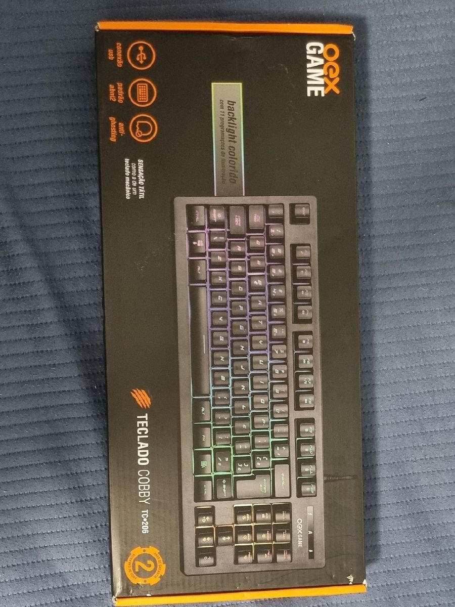 Teclado Semi Mecanico Tc Cobby 206 | Teclado p/ Computador Oex Game ...