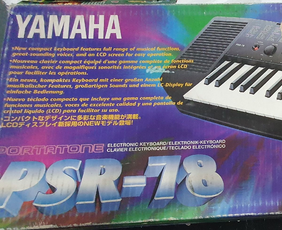 Teclado Yamaha Psr-78 Na Caixa | Item de Música Teclado Yamaha Usado 55070532 | enjoei