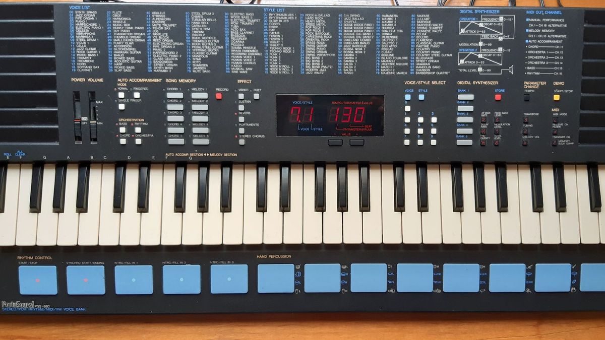 Teclado Yamaha Pss-680 Music Station | Teclado p/ Computador Yamaha ...