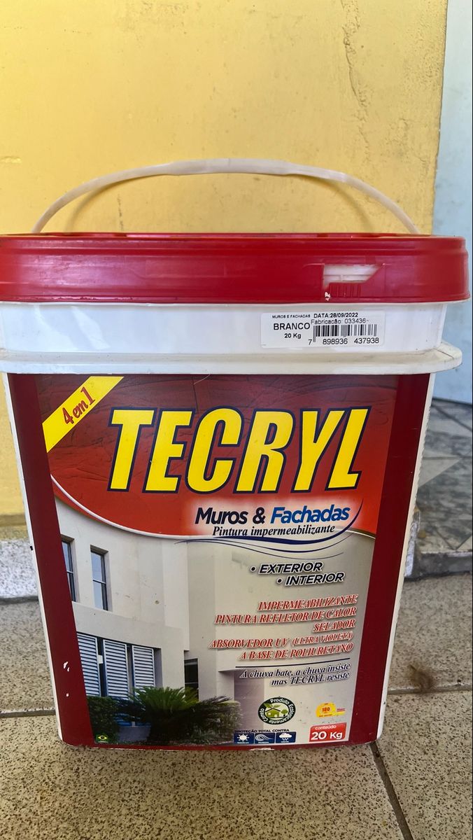 Tecryl Impermeabilizante Muros E Fachadas Móvel P Casa Tecryl Nunca