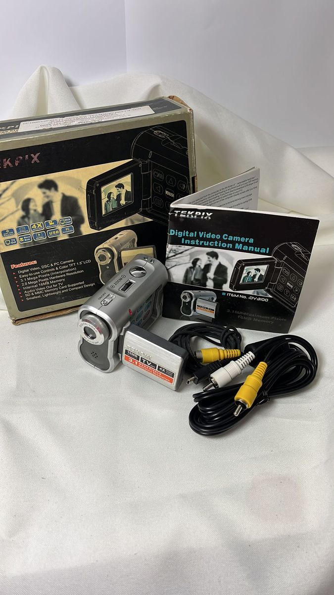 Tekpix Completa Na Caixa Funcionando | Máquina Fotográfica Digital ...