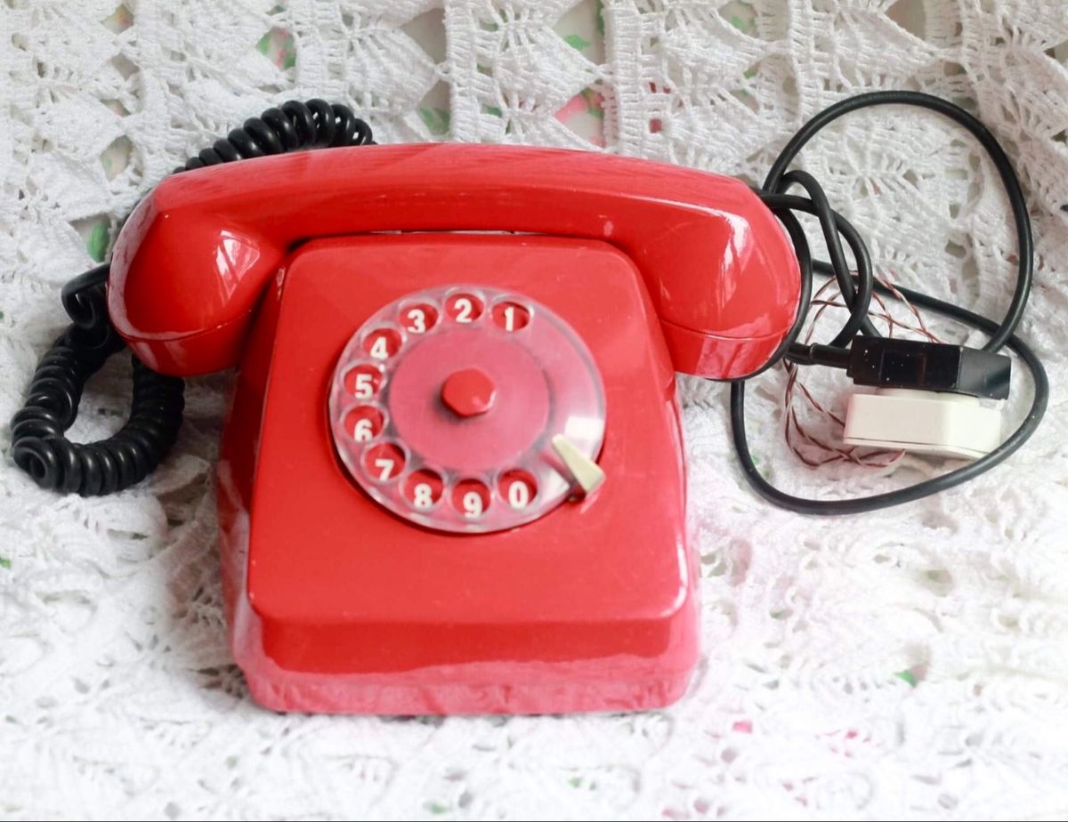 Telefone Antigo Disco Funcionando_clássico! | Produto Vintage e Retro ...