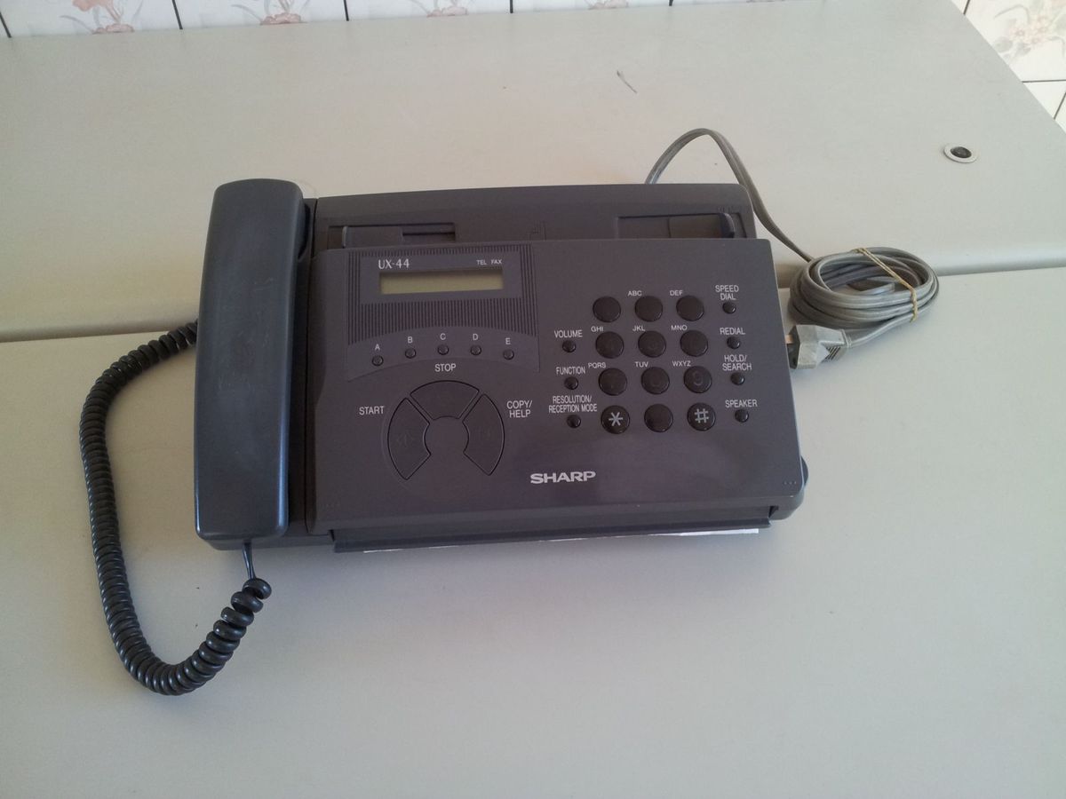Telefone Fax Sharp Ux 44 | Telefone Fixo Sharp Usado 1186062 | enjoei