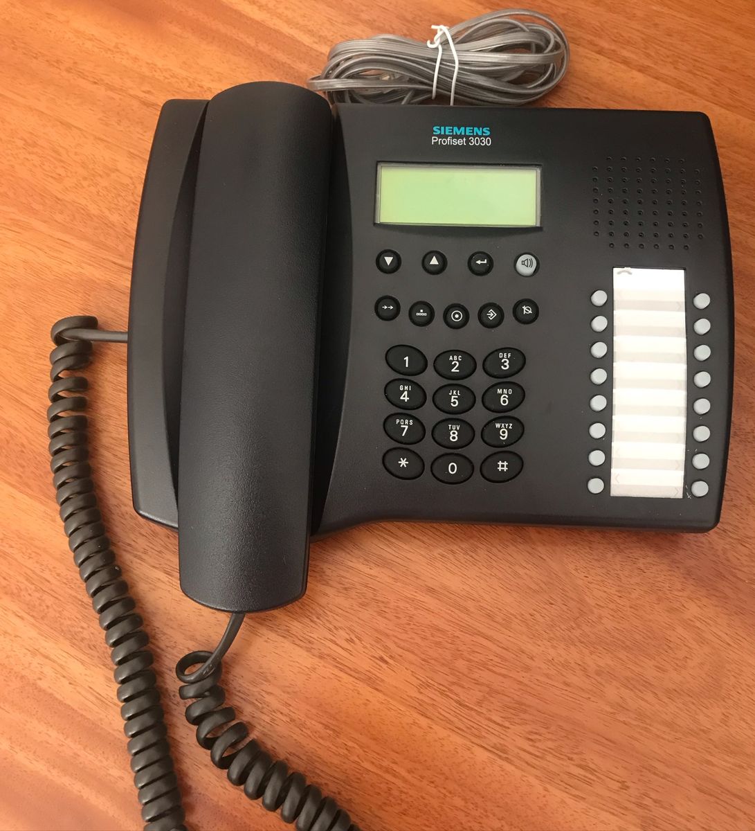 Telefone Fixo com Fio, Marca Siemens, Profiset 3030, Cor Preta ...