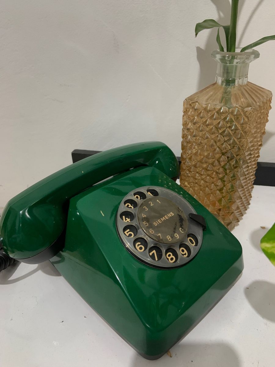 Telefone Fixo Verde Vintage Siemens | Telefone Fixo Siemens Usado ...