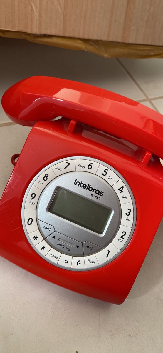 Telefone Fixo Vermelho Intelbras | Telefone Fixo Intelbras Usado ...