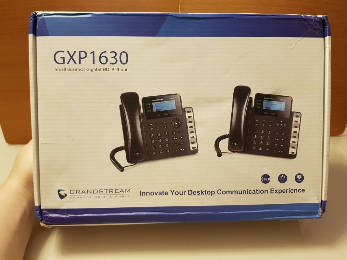 Telefone Ip Grandstream Gxp1630 para Empresas - Preto | Telefone Fixo ...