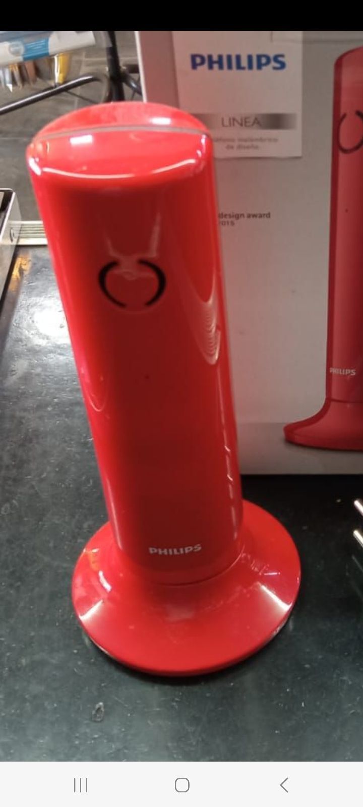 Telefone sem Fio Philips Linea Vermelho | Eletrodoméstico Phillips ...