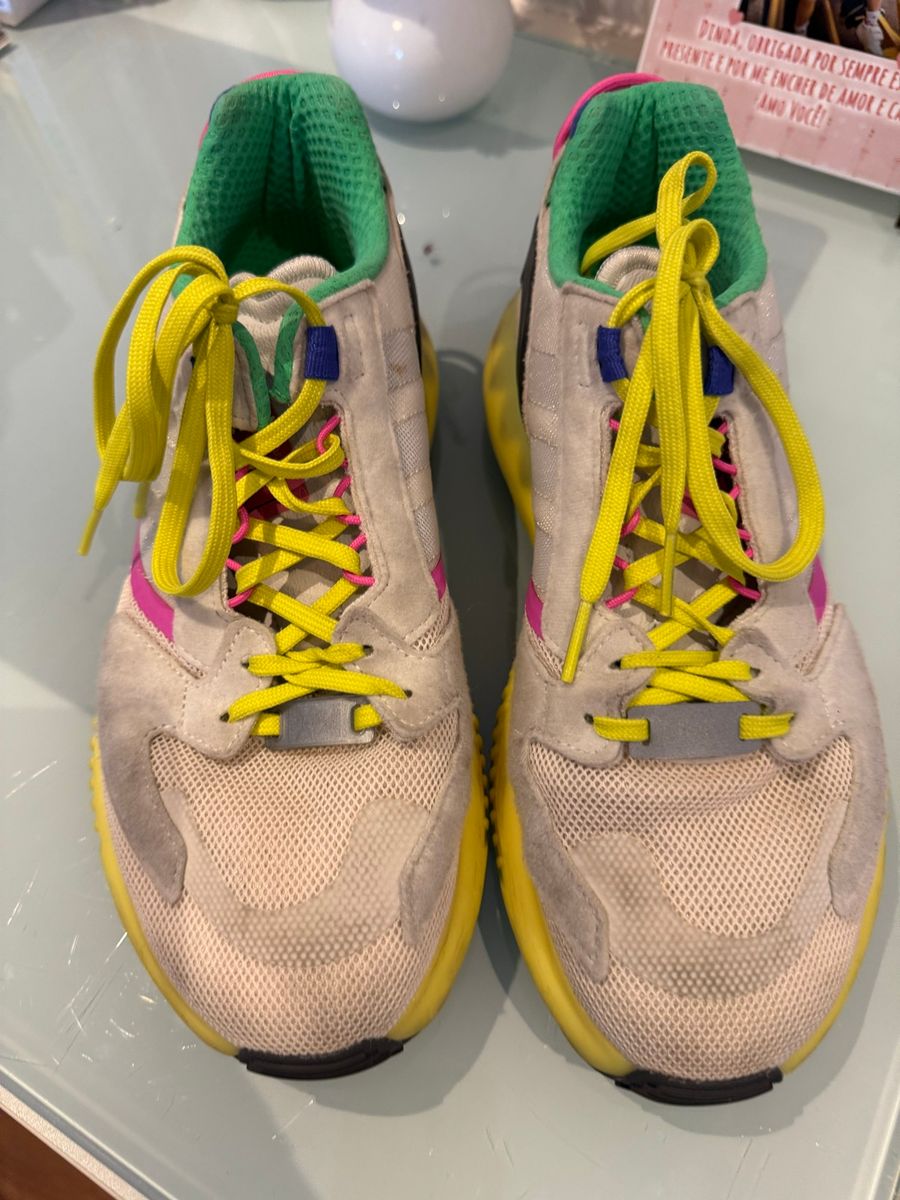Tênis Adidas Colorido | Tênis Feminino Adidas Usado 130300918 | enjoei