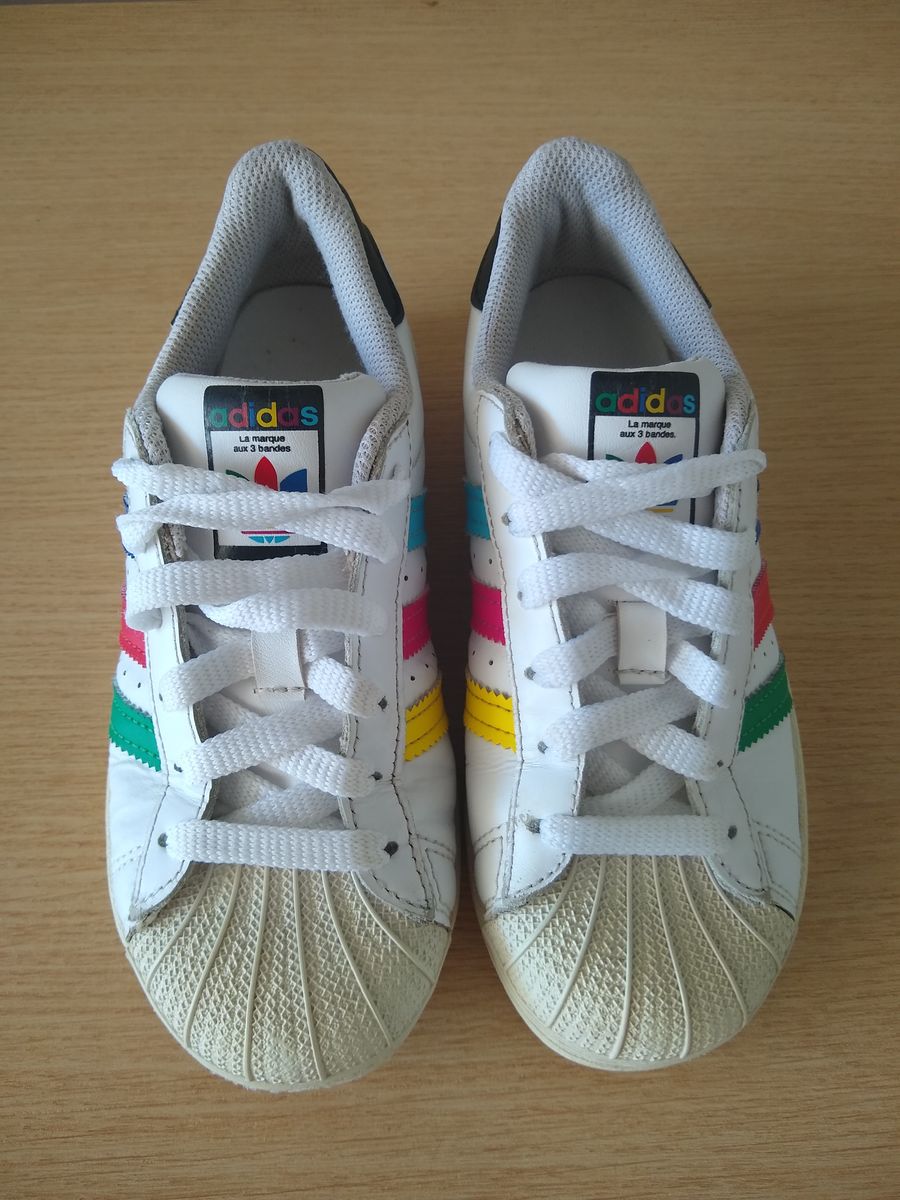 Tênis Adidas Colorido | Tênis Feminino Adidas Usado 86105016 | enjoei