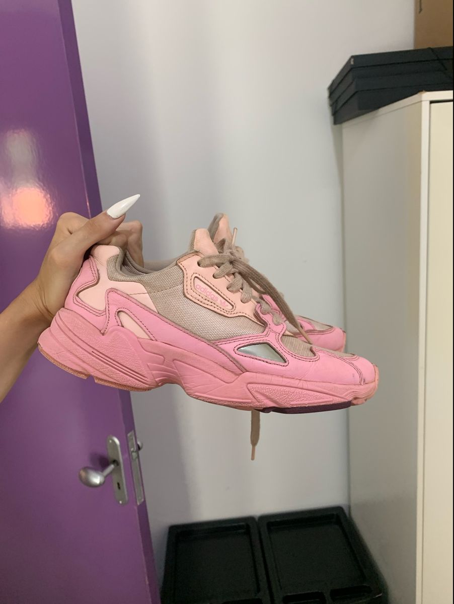 Tênis Adidas Falcon Rosa 39 | Tênis Feminino Adidas Usado 81691376 | enjoei