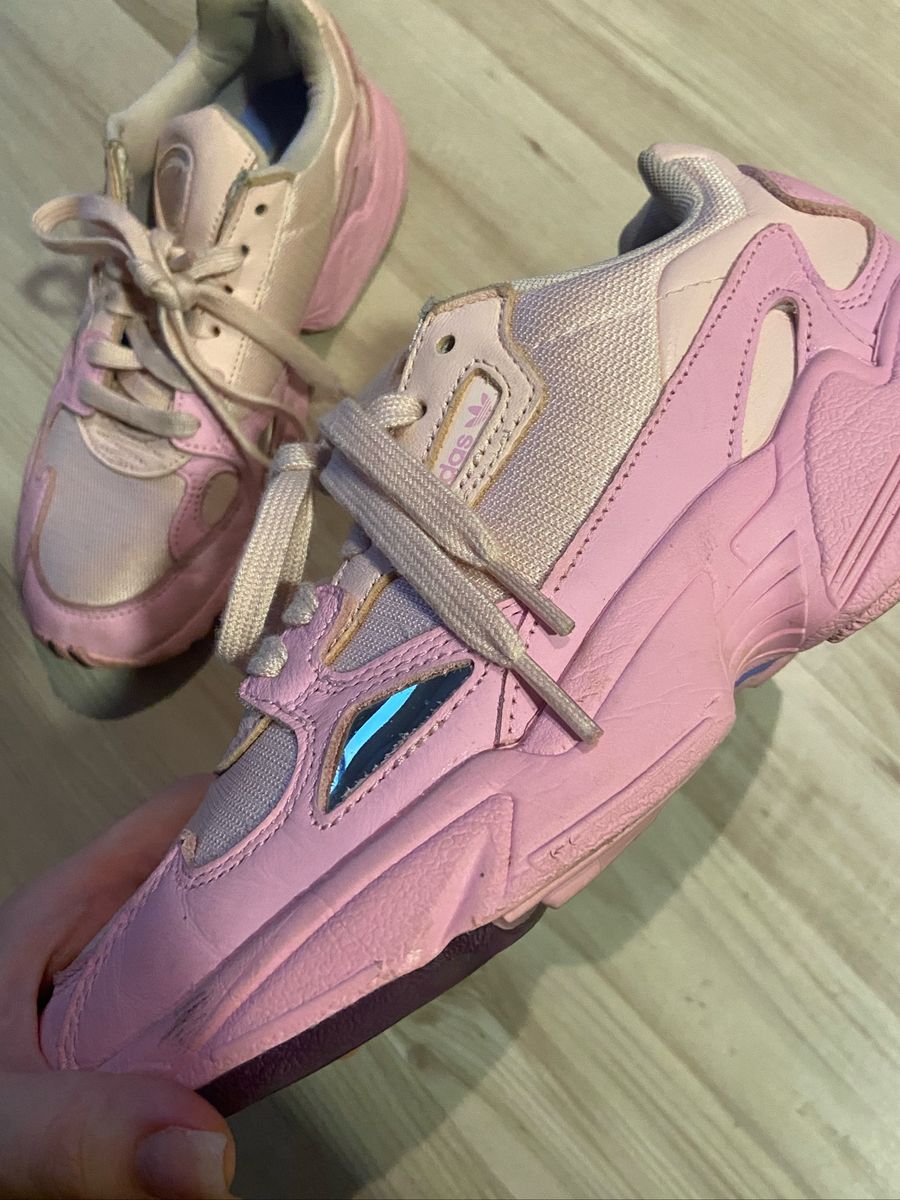 Tênis Adidas Falcon Rosa | Tênis Feminino Adidas Usado 75658164 | enjoei