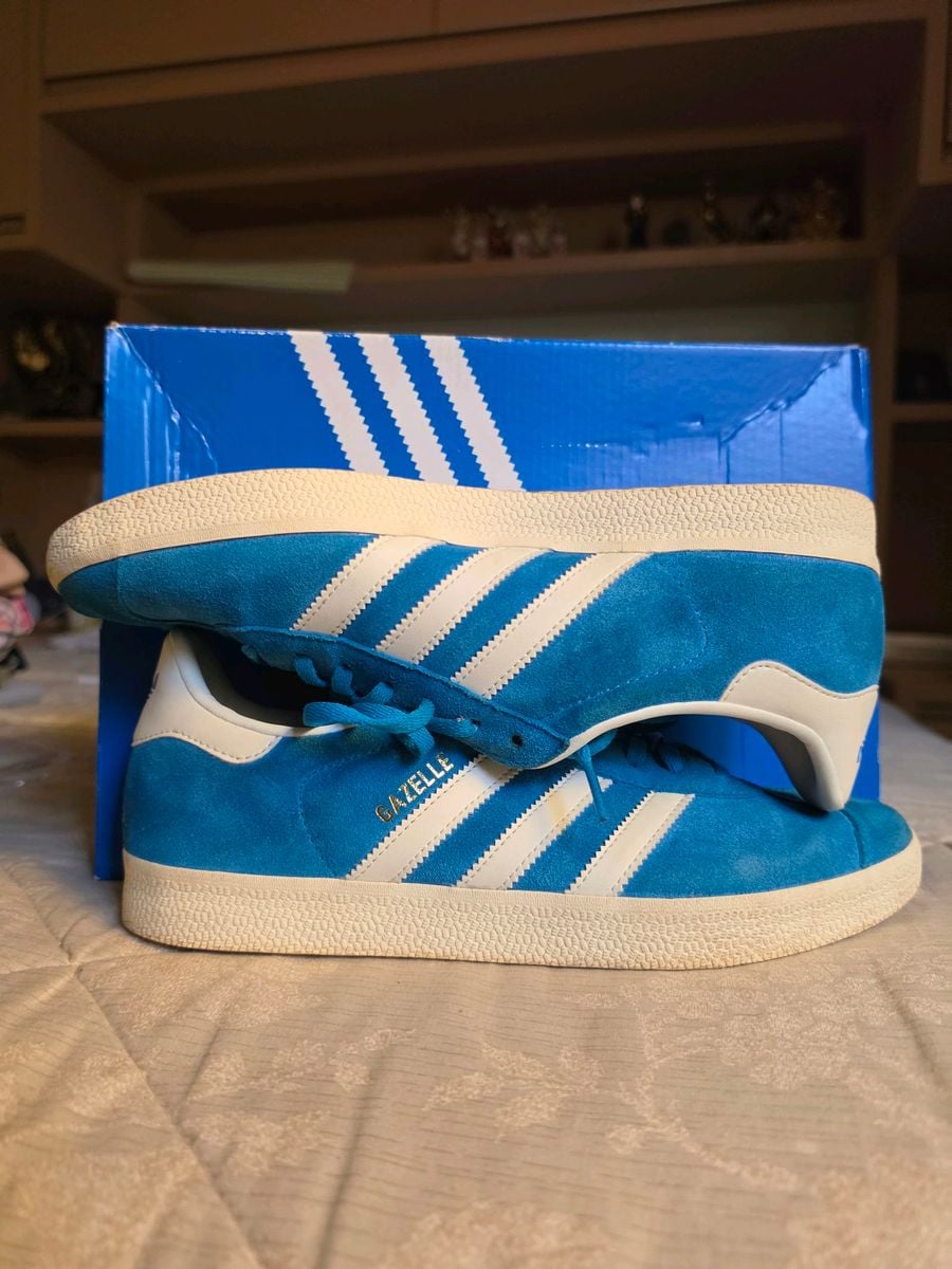 Tênis Adidas Gazelle Azul 41 | Tênis Masculino Adidas Usado 140989248 ...