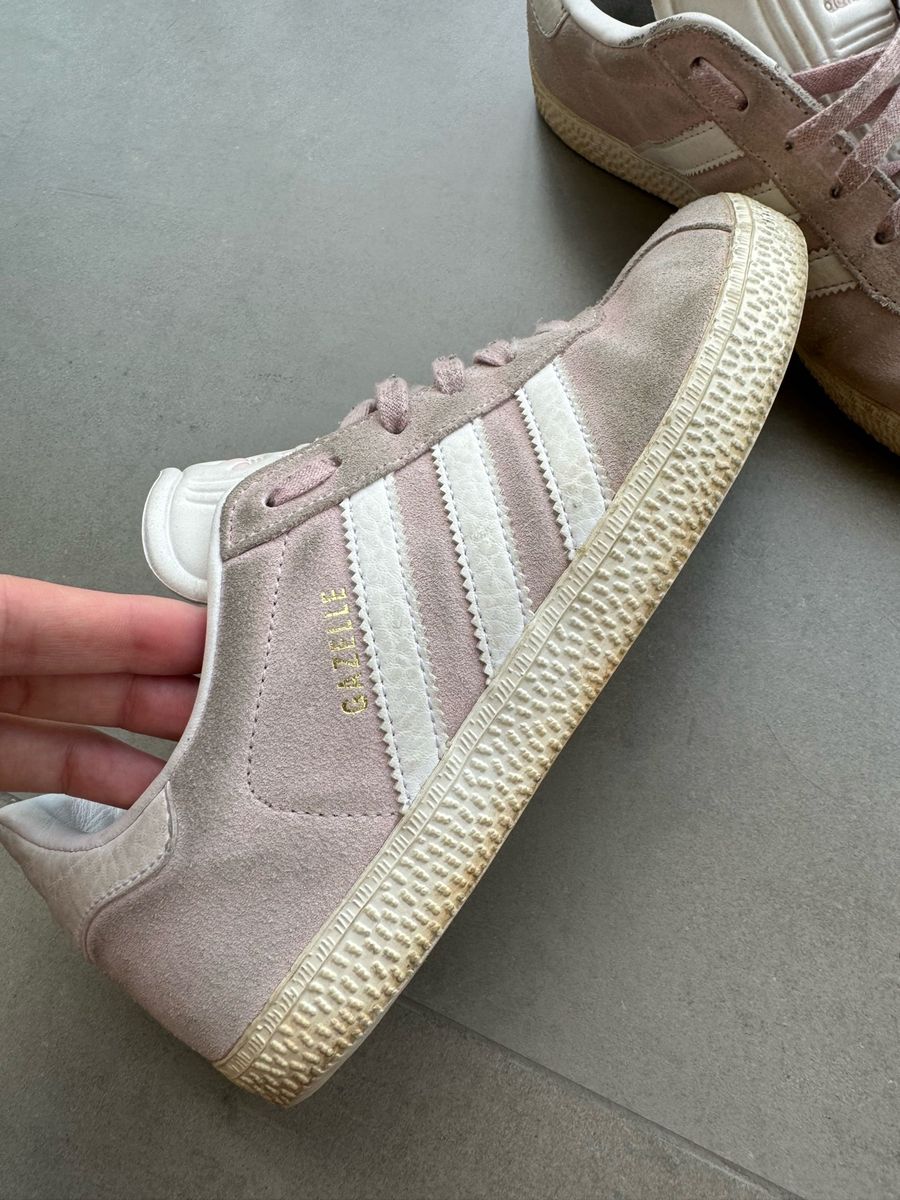 Tênis Adidas Gazelle Rosa Claro | Tênis Feminino Adidas Usado 102405545 ...