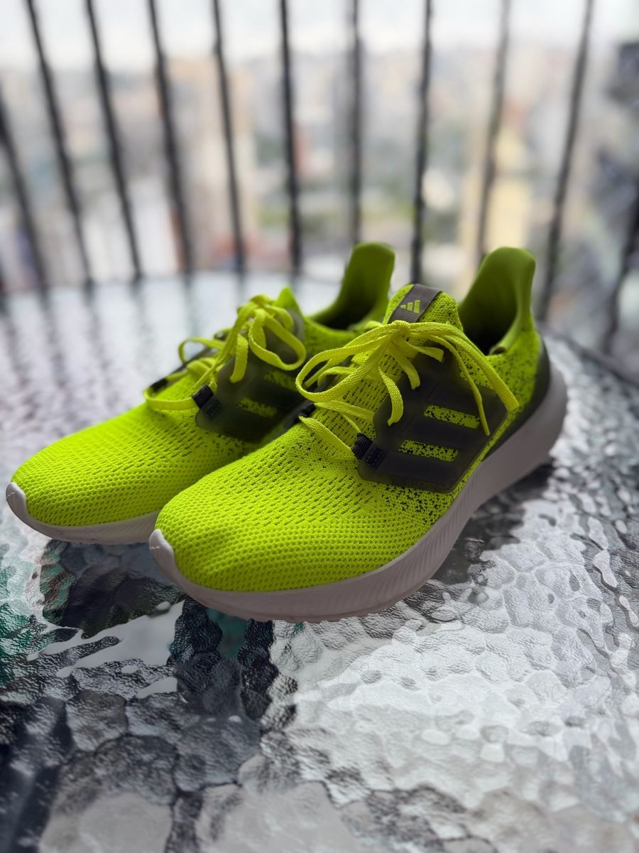 Tênis Adidas Masculino Verde Limão | Tênis Masculino Adidas Usado ...