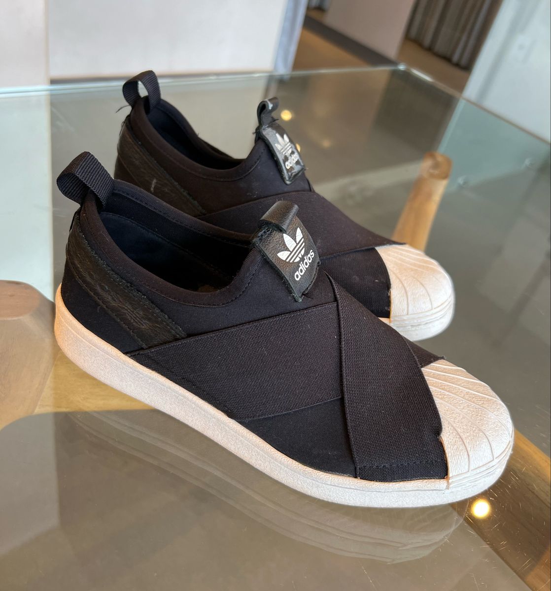 Tênis Adidas, Modelo Slip-on Superstar, Numeração 35 | Tênis Feminino ... Tênis Adidas, Modelo Slip-on Superstar, Numeração 35 | Tênis Feminino ...