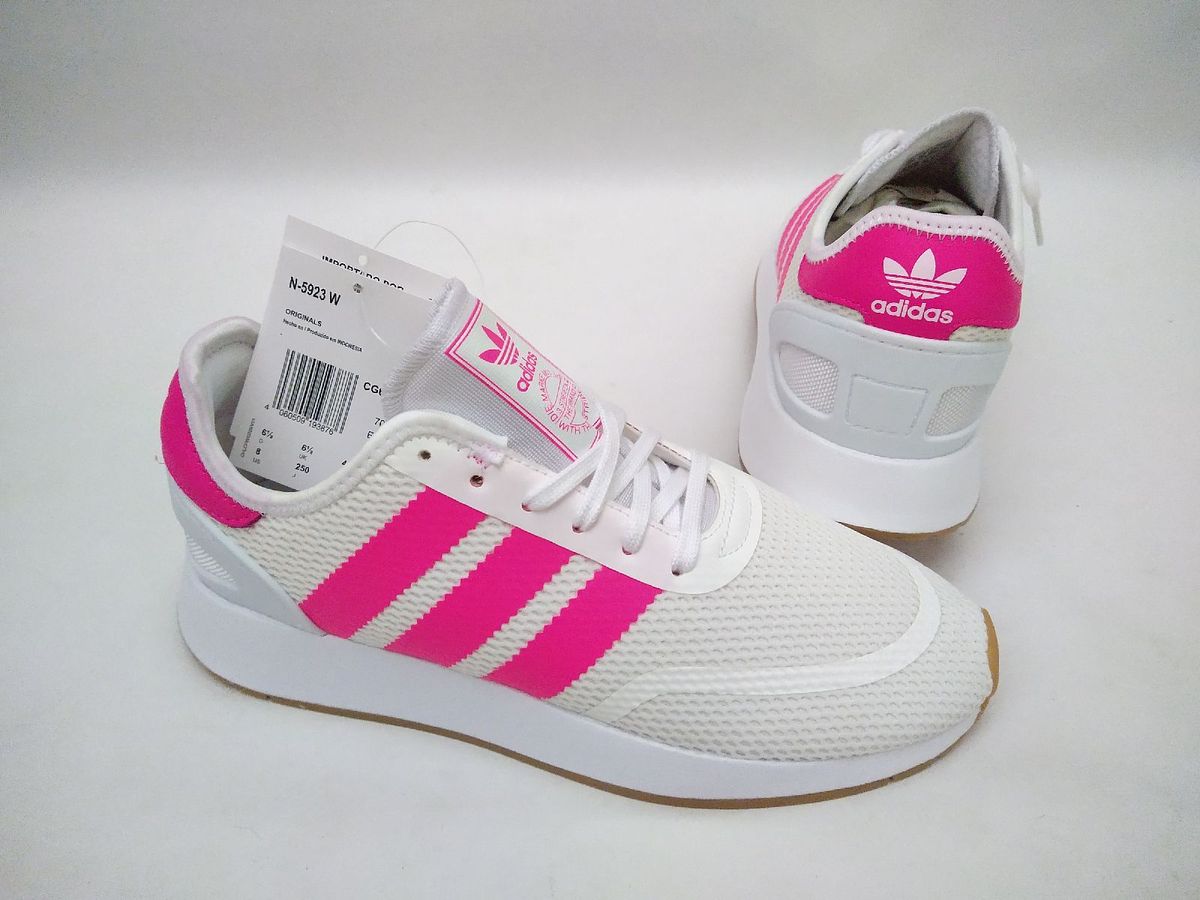 Tênis Adidas N5923 Branco Rosa Pink Iniki Novo Original | Tênis ...