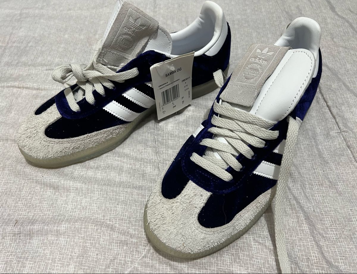 Tênis Adidas Samba Veludo Roxo Novo Original 40 | Tênis Masculino ...