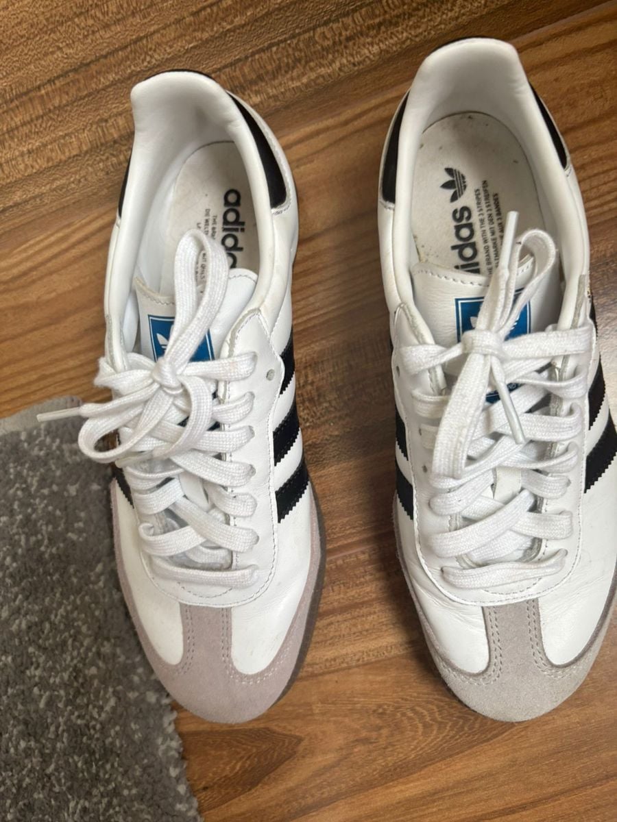 Tênis Adidas Samba Xlg Branco 37 | Tênis Feminino Adidas Usado ...