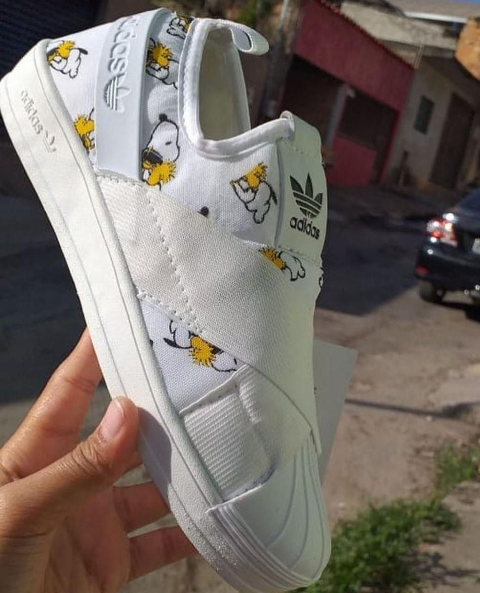 Tênis Adidas Slip On Snoopy Branco Preço Especial N36 | Tênis Feminino ...