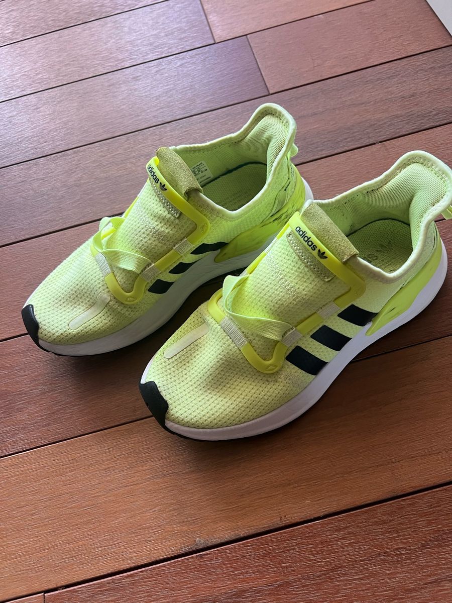Tênis Adidas Verde Limão | Tênis Feminino Adidas Usado 107832127 | enjoei