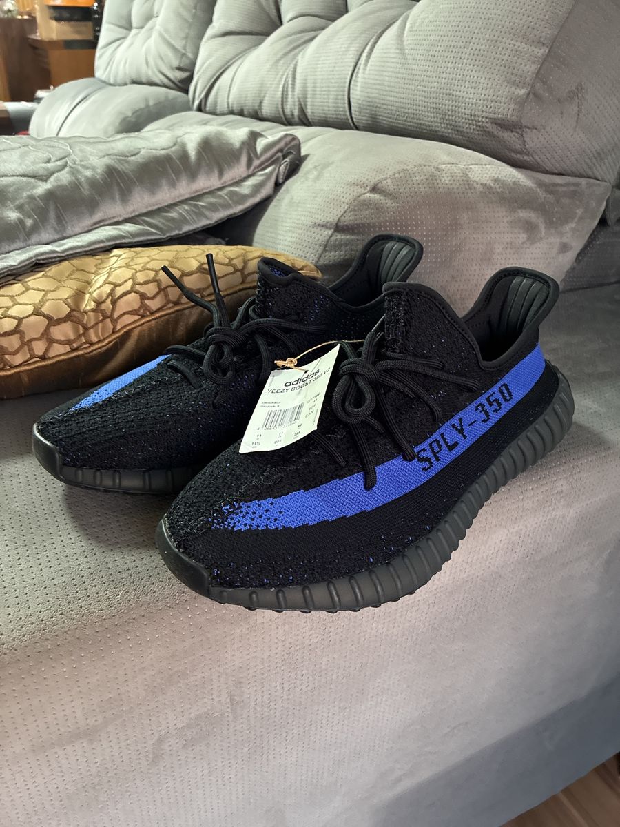 Tênis Adidas Yeezy Boost 350 V2 Preto e Azul | Tênis Masculino Adidas ...