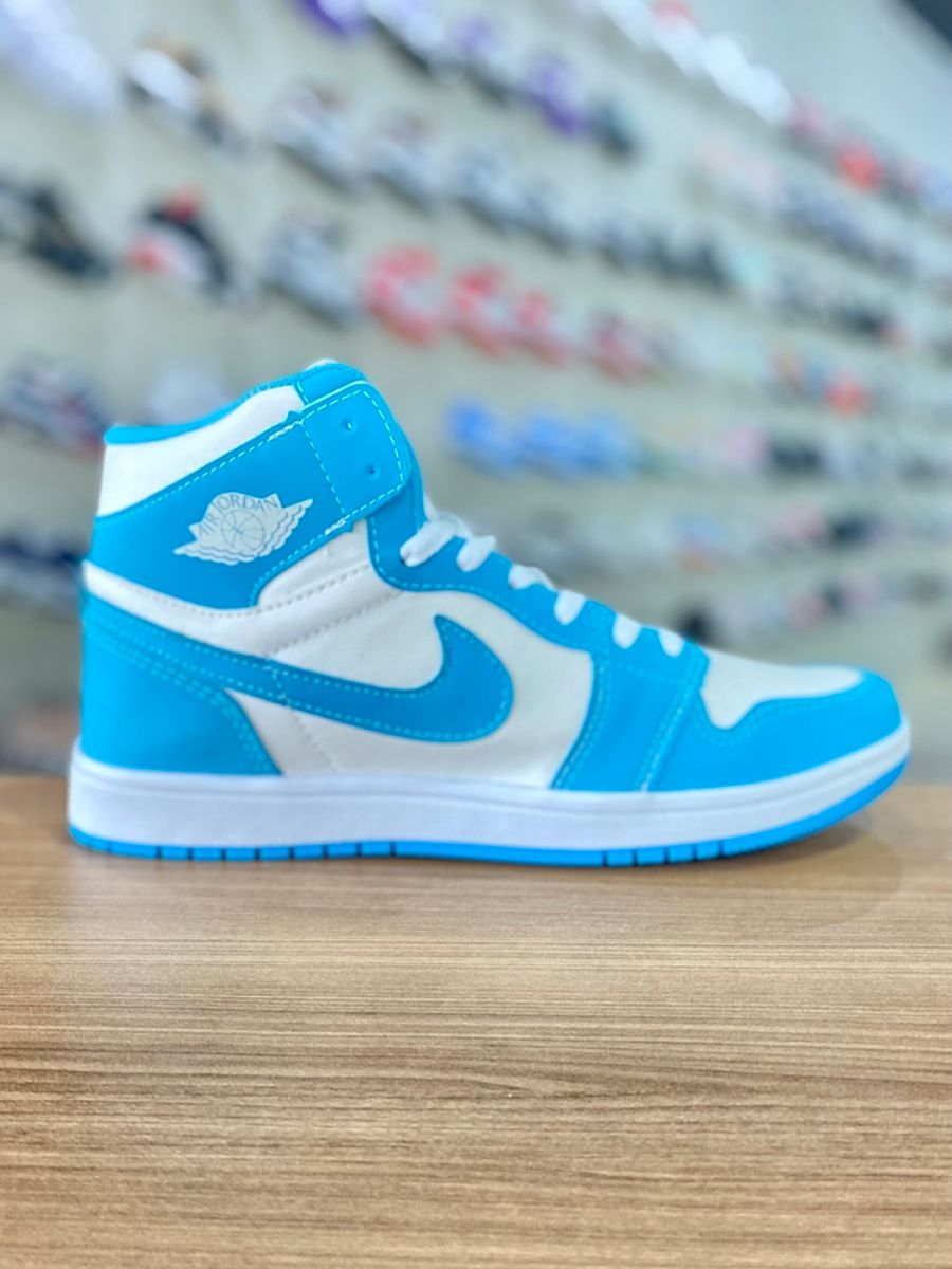 Tênis Air Jordan 1 Azul Bebê , Número : 40 | Tênis Masculino Shoes Br Nunca Usado 74780841 | enjoei