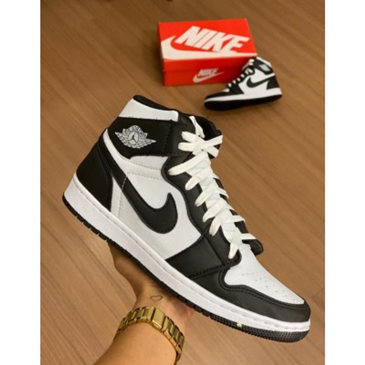 Tênis Air Jordan 1 Branco e Preto , Número : 36 | Tênis Feminino Shoes ...