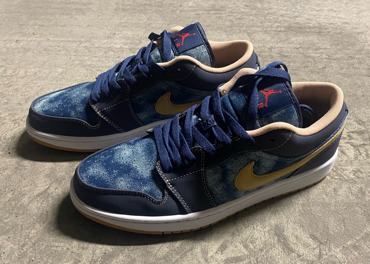 Tênis Air Jordan 1 Low Denim Tam 41 | Tênis Masculino Air Jordan Nunca ...
