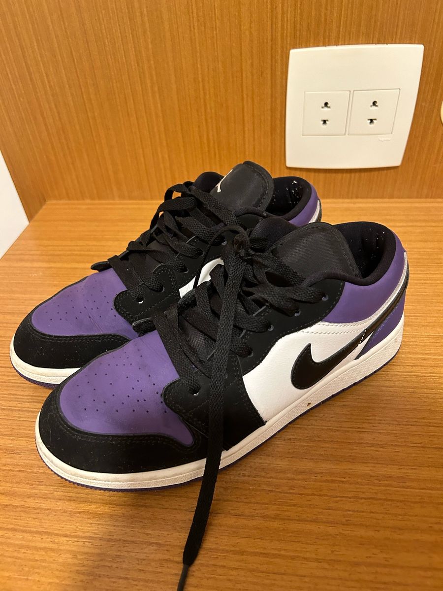 Tênis Air Jordan 1 Low Roxo | Tênis Feminino Jordan Usado 107084185 ...