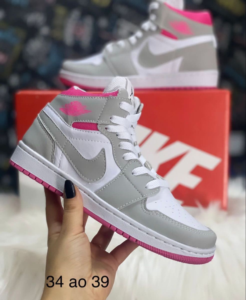 Tenis Air Jordan Feminino Cano Longo | Tênis Feminino Nunca Usado ...