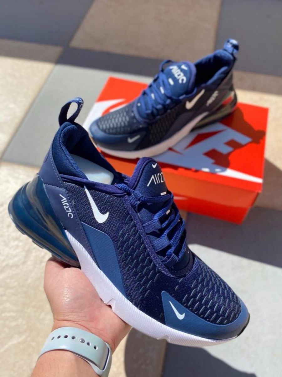 Tênis Air Max 270 Azul 41 - Promoção Air Jordan, Adidas, Vans, Mizuno ...